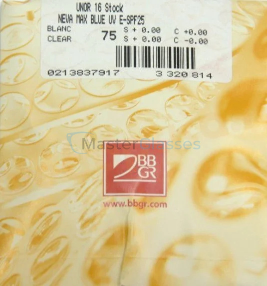 BBGR UNOR 16 Neva Max Blue UV, E-SPF 10 - купить линзы для очков в ...