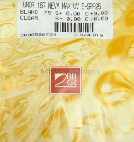 BBGR UNOR 167 Neva Max UV, (E-SPF 35) - купить линзы для очков в оптике ...