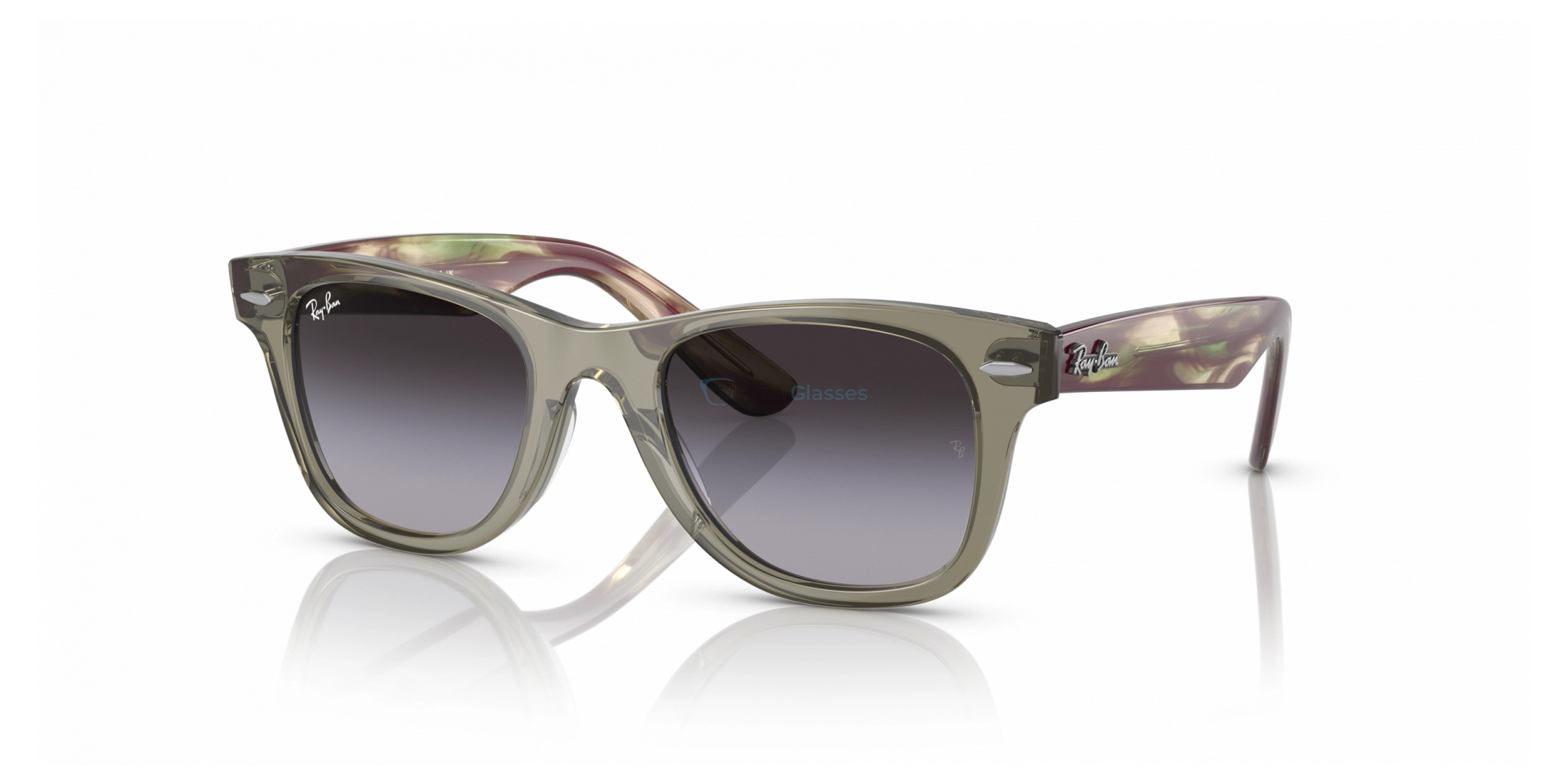 Солнцезащитные очки Ray-Ban Junior Wayfarer RJ9066S 71298G Trasparent ...